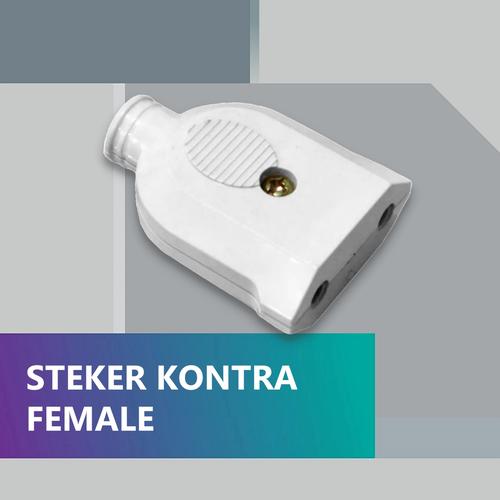 Jual Steker Kontra Gepeng Contra Colokan Female Putih SNI - Jakarta ...