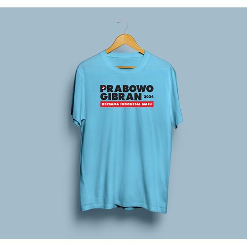 Jual kaos kampanye prabowo gibran bersama indonesia maju - MODEL 1, M ...