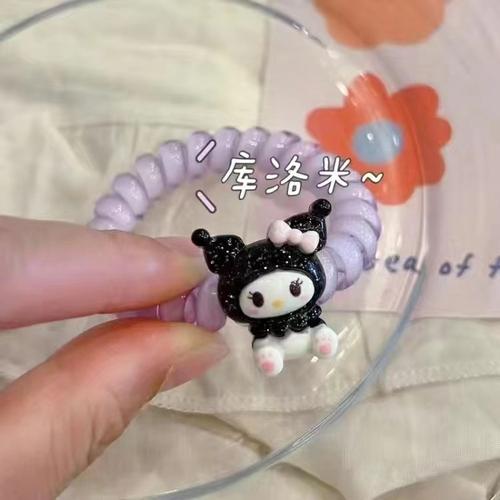 Promo Karet Rambut Ikatan Rambut Anak Lucu Model Kabel Kuromi Spiral ...