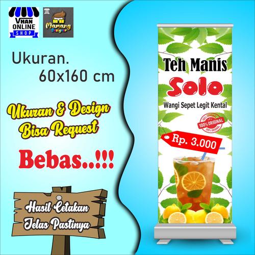 Jual Spanduk Banner Es Teh Jumbo, Es Teh Solo, Bagus Murah - 60x160 cm ...
