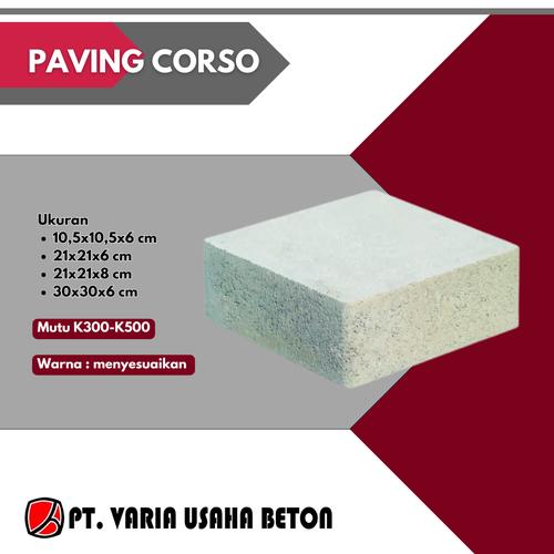 Jual Paving Corso, Paving Tile 21 cm x 21 cm X 6 cm Varia Usaha Beton ...