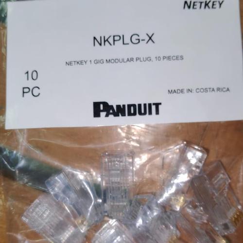 Jual PANDUIT NETKEY NKPLG-X RJ45 Cat5e / Cat6 Modular Plug Panduit ...