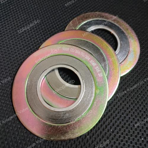 Jual swg ansi 900 carbon steel cs 3" inch / spiral wound gasket besi ...