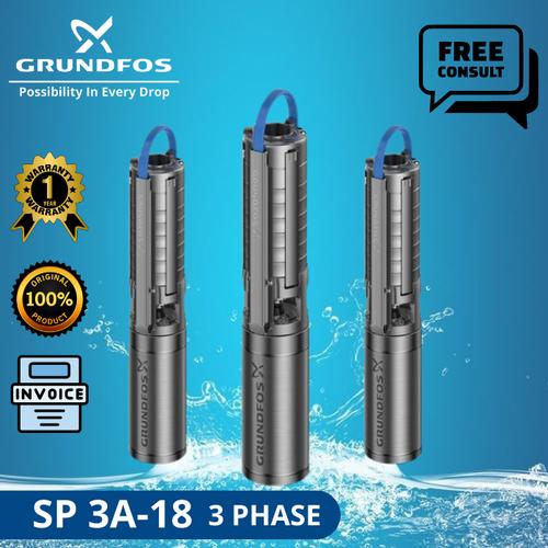 Promo POMPA AIR SUBMERSIBLE GRUNDFOS SP 3A-18 3 PHASE + CTK - Pumo only ...