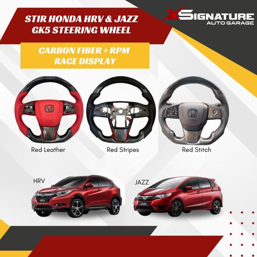 Jual STIR HONDA HRV JAZZ GK5 STEERING WHEEL CARBON FIBER RPM RACE ...