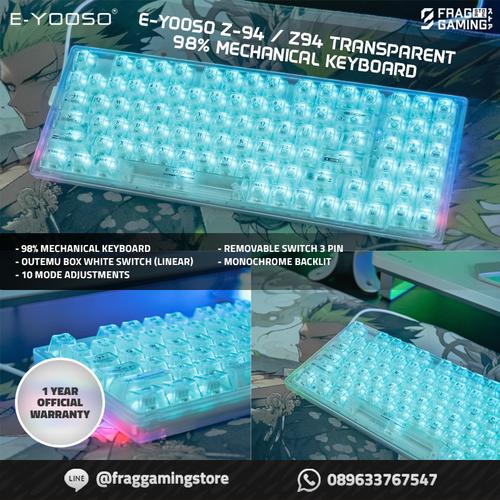 Jual E-YOOSO Z-94 / Z94 Transparent Eyooso 98% Mechanical Gaming ...