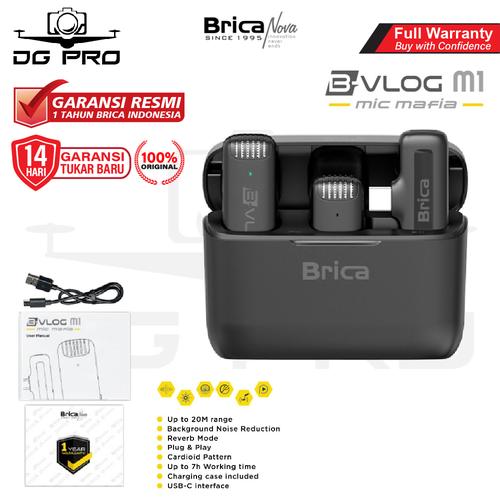 Jual Brica B-Vlog M1 Mic Mafia Wireless Microphone Bvlog M 1 Garansi Resmi - M1D DOUBLE ...