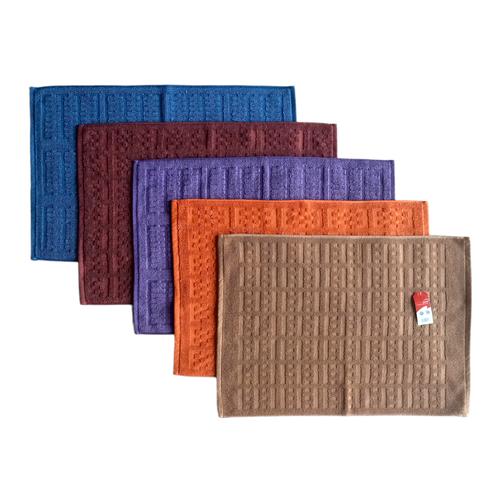 Jual KESET KAKI HANDUK 45X65 MODERN TEBAL MERAH PUTIH BY TERRY PALMER ...