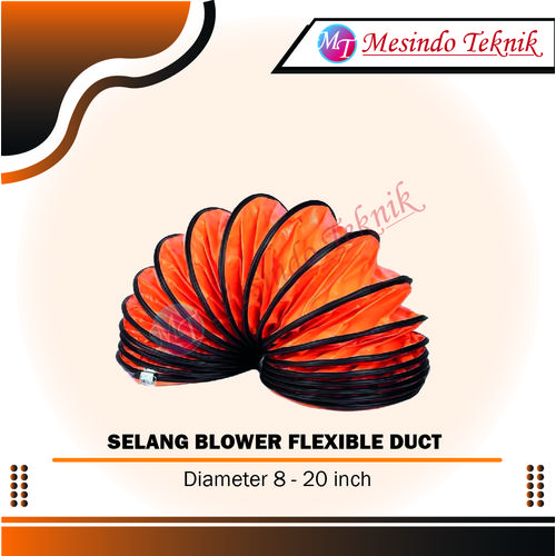 Jual Selang flexible duct Blower hose (8/10/12/14/16/18/20 inch) 5-10 Meter - 10 inch 5 meter ...