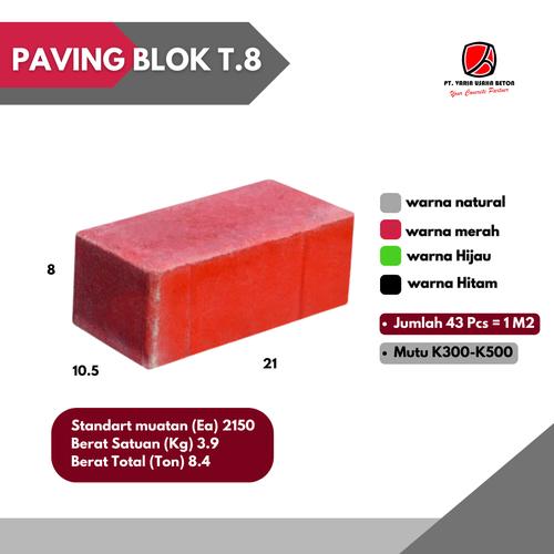 Jual Paving Block tebal 8 Varia Usaha Beton - Hitam, K-300 - Kab ...
