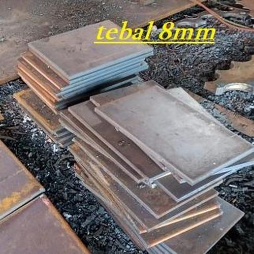 Jual PLAT BESI HITAM POTONG KOTAK/PERSEGI tebal 8 mm BERBAGAI UKURAN ...