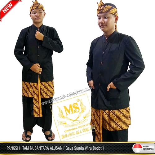 Jual baju pangsi sunda alusan - Hitam, XXL - Kab. Bogor - Habibie ...