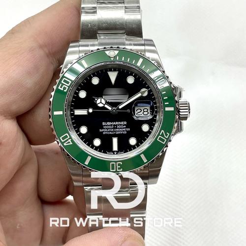 Jual JAM TANGAN MEWAH MODEL SUB RD01 41mm STARBUCKS GREEN BEZEL SS VSF ...