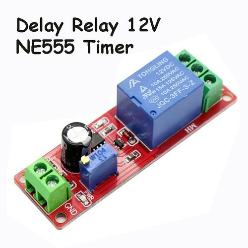 Jual Delay Timer Relay 12V Module With NE555 Modul 1 Channel Adjustable ...