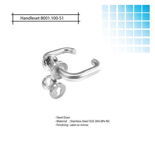 Jual Handle Pintu Besi 8001.100 S1 /Steel Door/Stainless Steel/ex-Griff ...