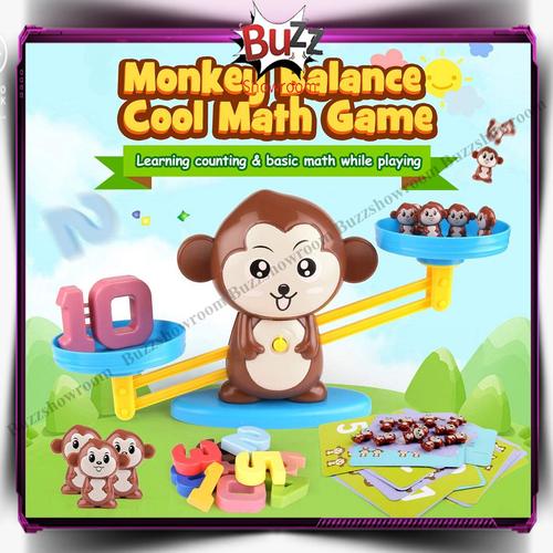 Jual Monkey Balance Math Toy Game Mainan Edukasi Anak Belajar Timbangan ...