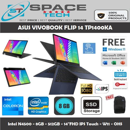 Promo ASUS Vivobook Go 14 Flip TP1400KA N4500 8GB 512GB 14"Touch W11 ...