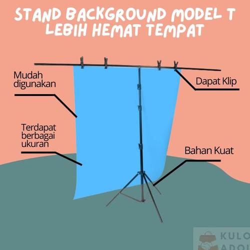 Jual Stand Tiang Background Backdrop Fotografi Bracket Besi Penyangga ...