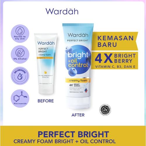 Jual Wardah Perfect Bright Series | Creamy Foam - FW Smooth50ml - Kota ...