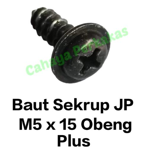 Jual BV Baut Sekrup Cacing JP M5 x 15 Obeng Plus Hitam Original Motor Mobil - Jakarta Barat ...