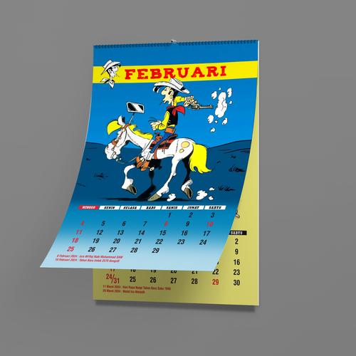Jual Kalender Dinding Lucky Luke perbulan - Kab. Sidoarjo - doodlebytim ...