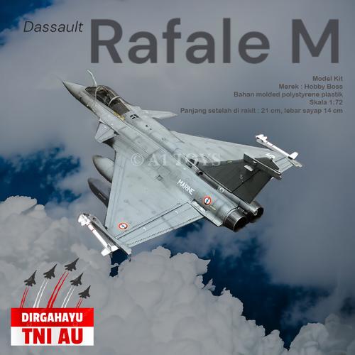 Promo Model Kit miniatur pesawat Dassault Rafale M Hobby Boss 21 cm 1: ...
