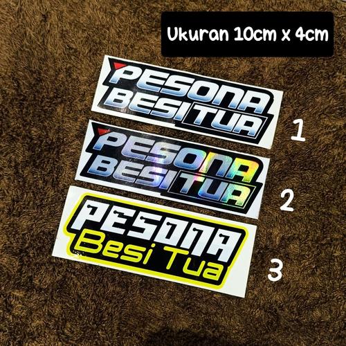 Jual sticker printing PESONA BESI TUA - variasi 3 - Kab. Sidoarjo - DAS ...