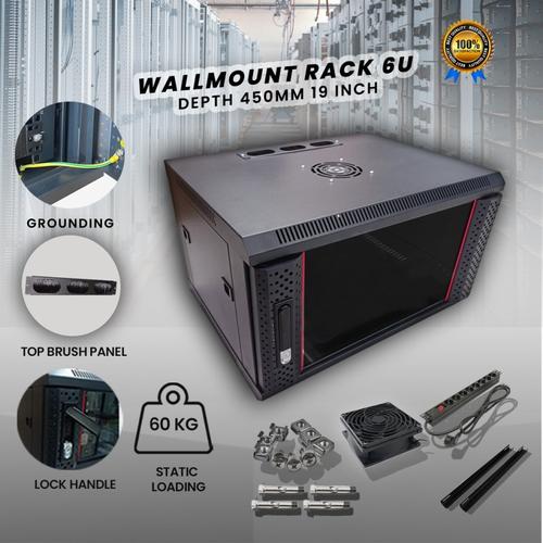 Jual Wallmount Rack 6U Single Door (Invoice) - Jakarta Pusat - UTAMA ...