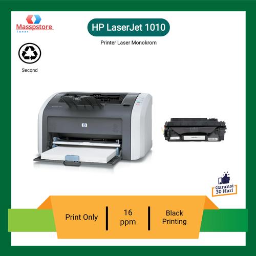 Jual Hp laserjet 1010 Printer Laser Hitam putih - Jakarta Pusat ...