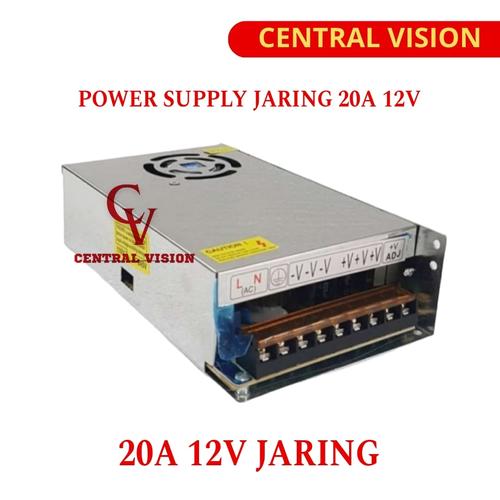 Jual POWER SUPPLY 20A 12V JARING / 12V 20A TRAFO CCTV / HIGH QUALITY ...