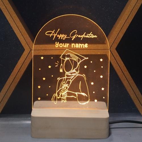 Jual Custom lampu akrilik Hadiah Graduation Ulang tahun Wedding ...