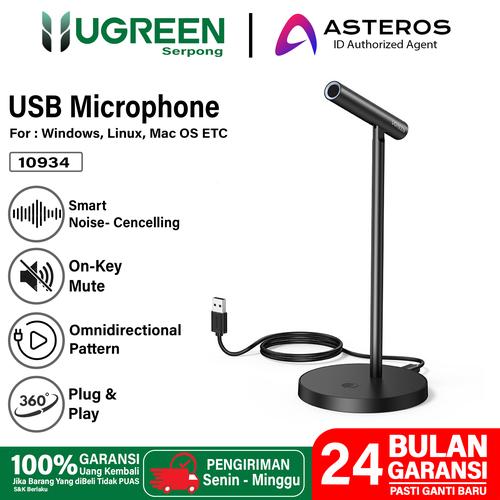 Jual UGREEN Mic USB Microphone PC Laptop Zoom Streaming Gaming Condenser - 10934 - Kab ...