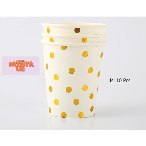Jual PGK01 Piring Gelas Kertas Polkadot Alat Makan Pesta Ulang Tahun ...