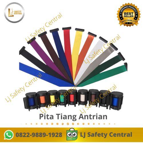 Promo Kepala Pita Pembatas Tiang Antrian Kepala Pita Roll Queue Line ...
