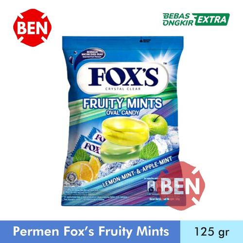 Jual Permen Fox's FRUITY MINTS LEMON & APPLE MINT 125g Fox Foxs Apel ...