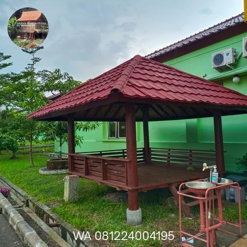 Jual gazebo kayu kelapa murah d bandung harga permeter persegi - Kota ...