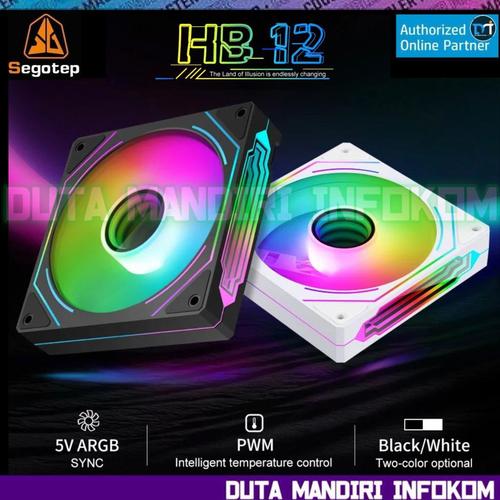 Jual Segotep HB12 ARGB Standard I Reverse - 120mm PWM A-RGB Gaming Fan ...