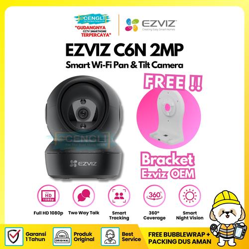 Jual Ezviz C6N Black 2MP Smart Home Wifi Security Camera baby cam ezviz ...