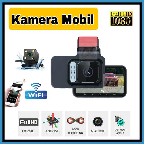 Jual DVR Mobil Dual kamera Wifi Dashcam G Sensor HD Night Vision ...