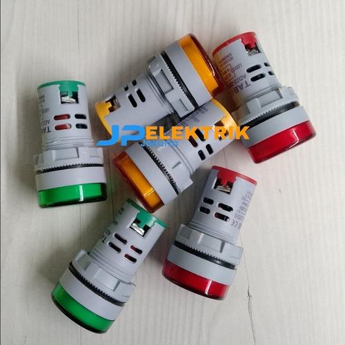 Jual Pilot Lamp Panel LED 220V AC / Lampu Indikator 22mm Abu-Abu ...