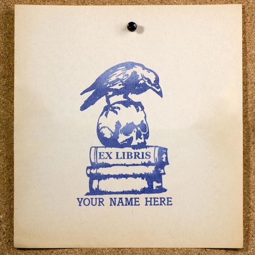 Jual Stempel Buku Perpustakaan Ex Libris Stamp Custom Nama SE-52 - 29mm ...