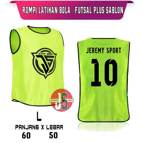 Jual Rompi Bola - Rompi Futsal Plus Sablon 1 Warna - Orange, 5 Sablon ...