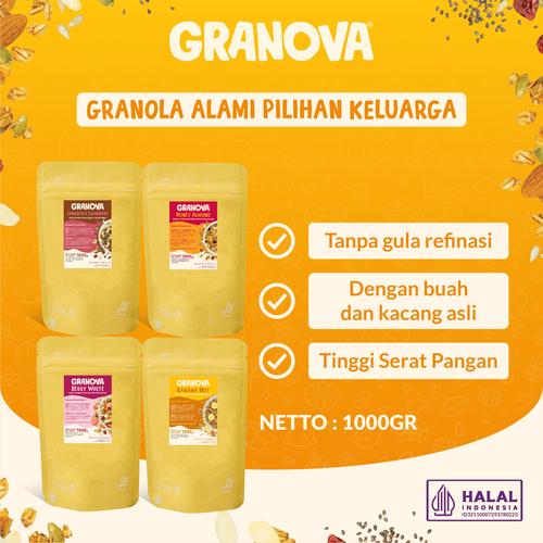 Promo Granova - Granola 1kg (Ori, Choco Cranberry, Berry White, Banana ...