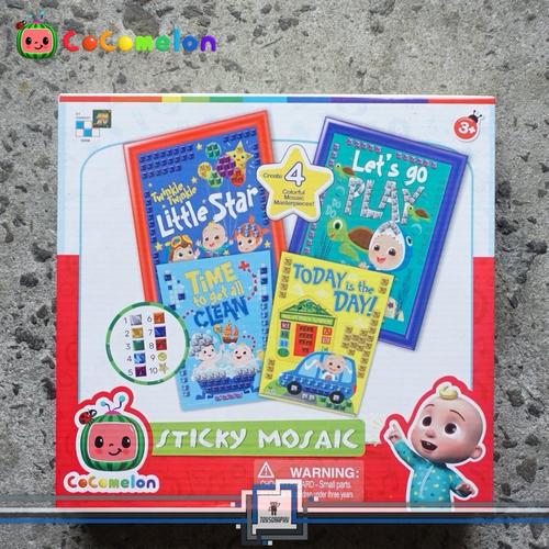 Promo Cocomelon Sticky Mozaic Sticker Mozaik DIY Stiker Anak Prakarya ...