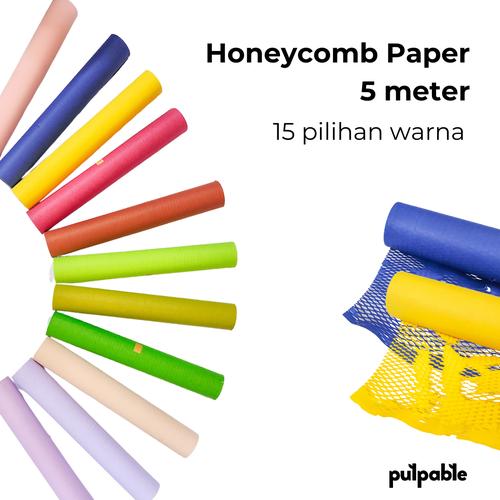 Jual 50 cm x 5 meter Honeycomb Paper Wrap / Eco Bubble Wrap- Pulpable ...