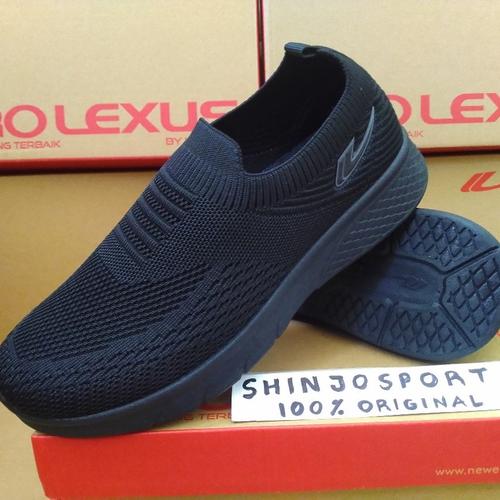 Jual SEPATU SLIP ON PRIA DEWASA HITAM POLOS NEW ERA RAJUT WINNER ...