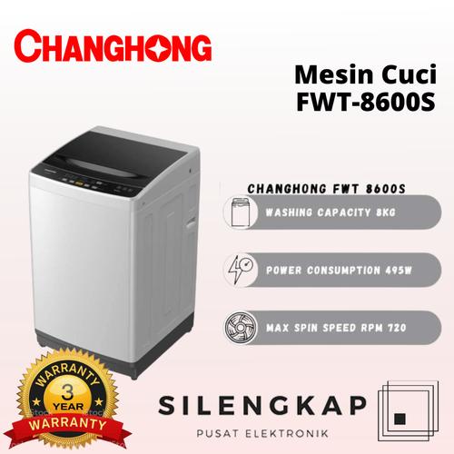 Jual MESIN CUCI 1 TABUNG CHANGHONG FWT 8600S CHANGHONG TOP LOADING 8 KG - Jakarta Barat ...