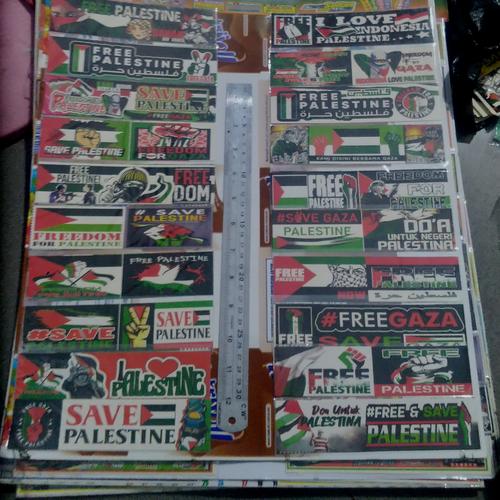 Jual Stiker Save & Free Palestine 4x16 Cm _ Sticker Palestina - Kota ...