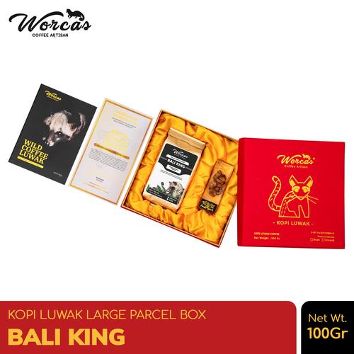 Jual WORCAS Kopi Luwak Liar Bali King Large Gift Box 100Gr - Kopi Luwak ...