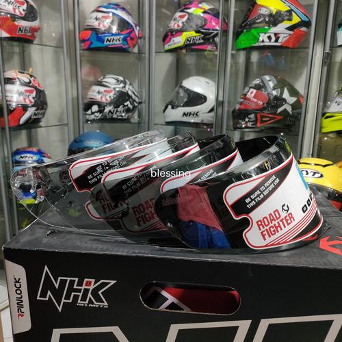 Jual VISOR NHK MARK 1 FLAT DATAR ORIGINAL HELM FULL FACE - silver, All ...